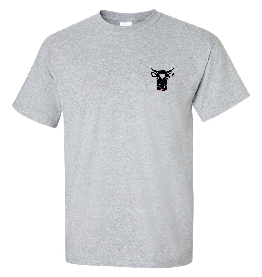 Gray Crewneck Meat Head T-Shirt – meatheadcharcoal.com